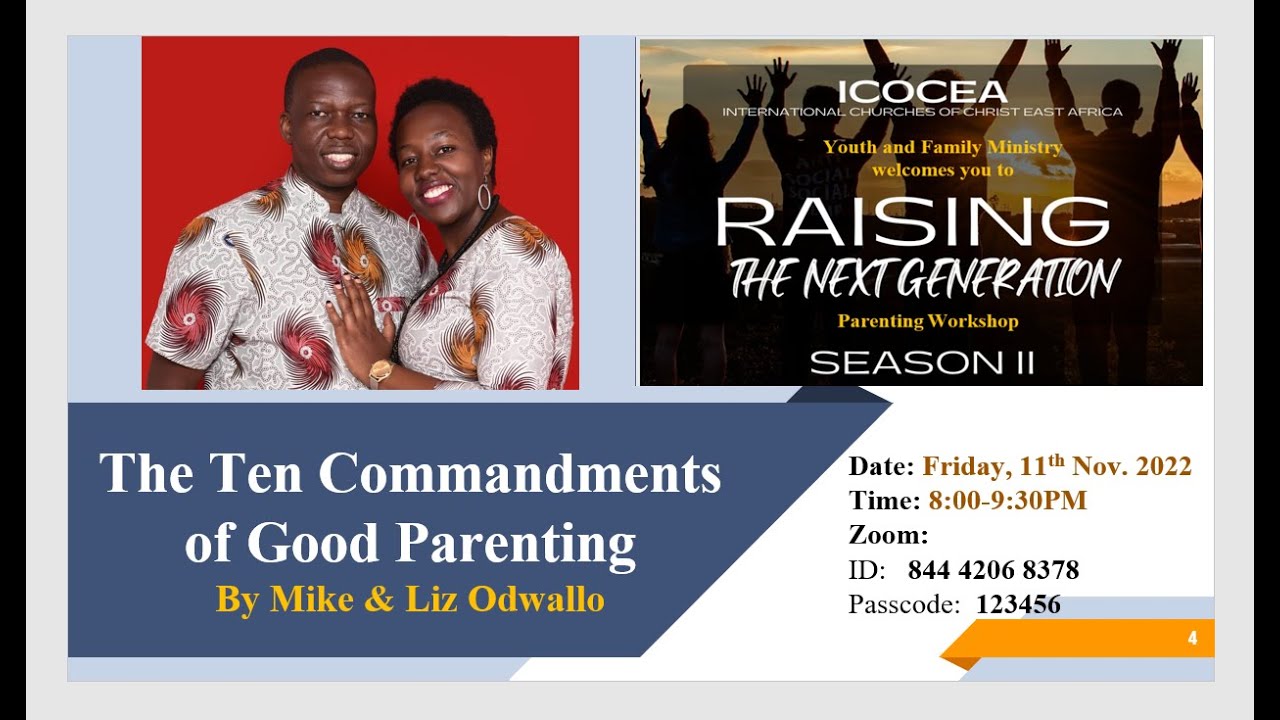 Ten Commandments of Good Parenting By Mike and Liz Odwallo - YouTube