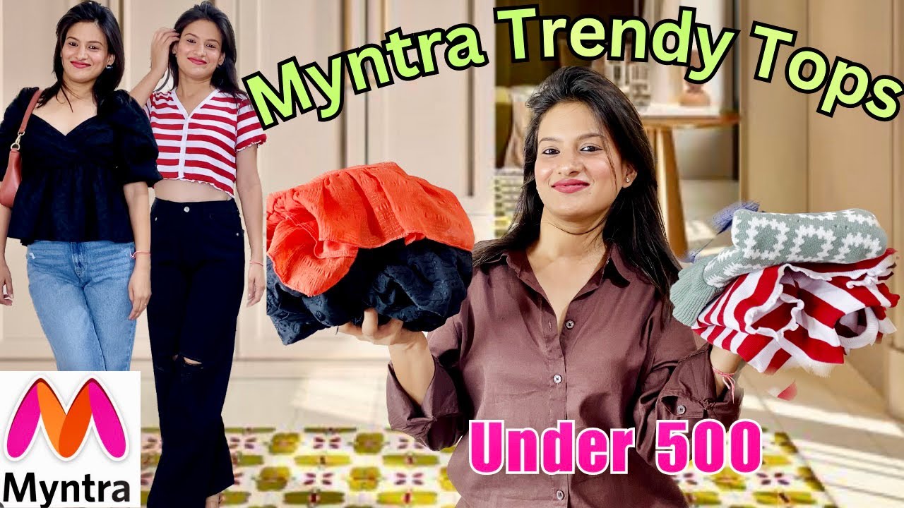 Myntra Tops Haul l Trendy Tops Under500 l Try On Haul l Latest Myntra ...