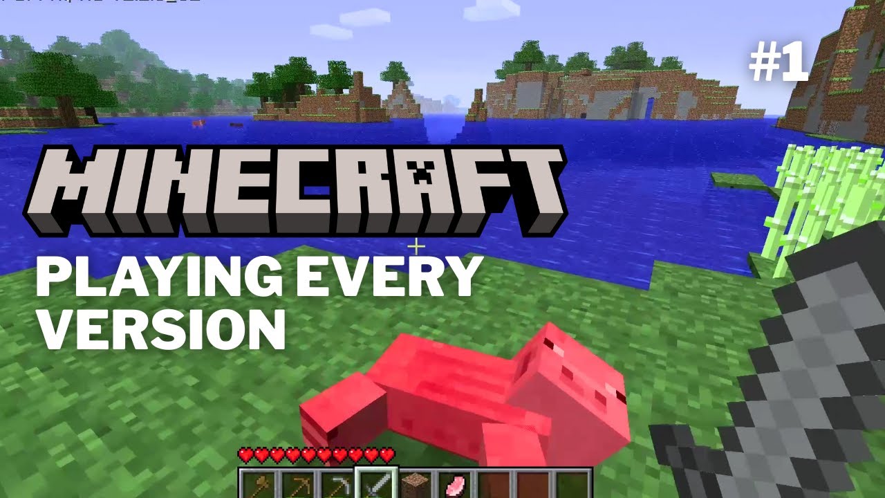 Playing Every Version of Minecraft - Episode 1 - YouTube