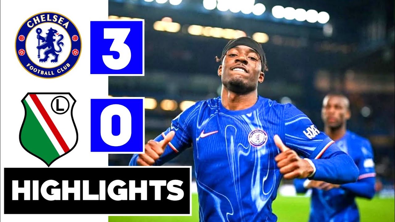 Chelsea vs Legia Warsaw (3-0) Extended Highlights | European Conference ...