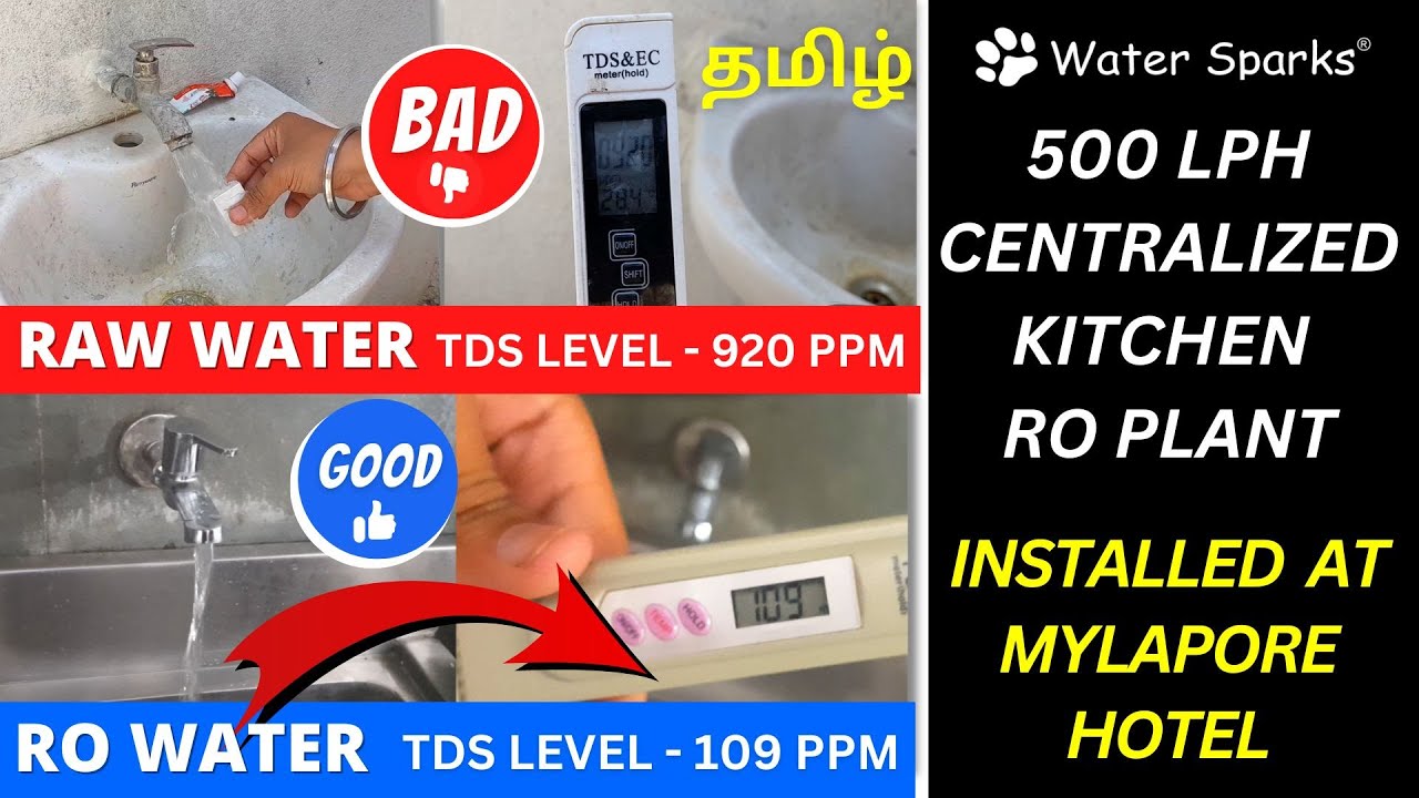 Centralized Kitchen RO Plant for Hotel | 500 LPH RO | Automatic System ...