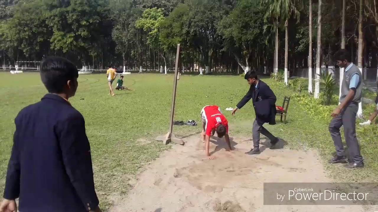 Enthusiastic high jump competition - YouTube