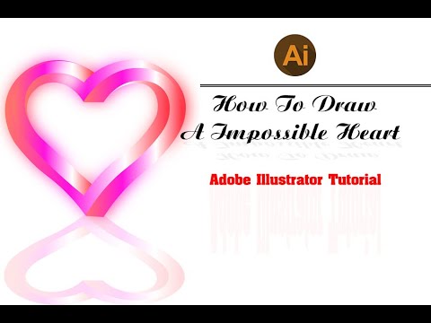 How to draw an impossible vector heart - (Adobe illustrator Tutorial ...