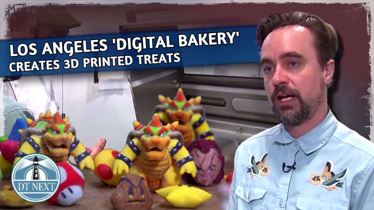 Los Angeles 'digital bakery' creates 3D printed treats | DT Next - YouTube