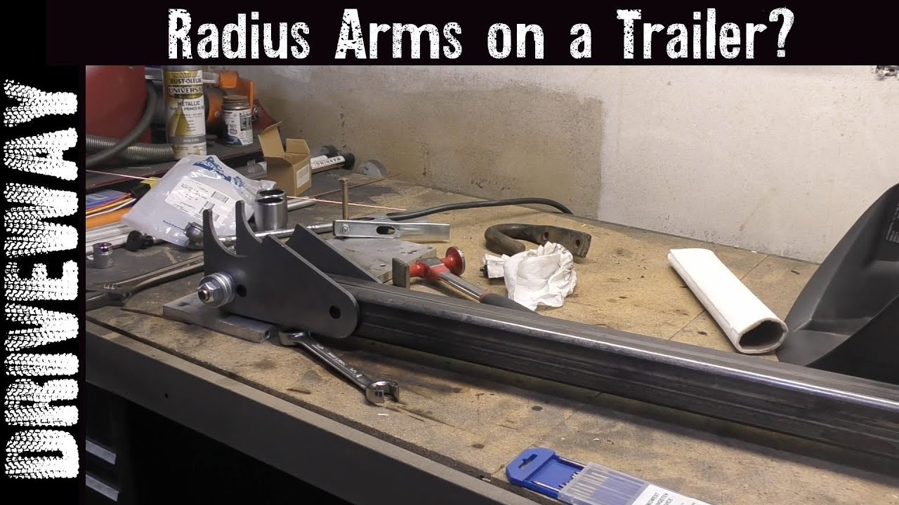 Air Ride Tandem Axle Car Trailer - Fabricating Radius Arms - YouTube