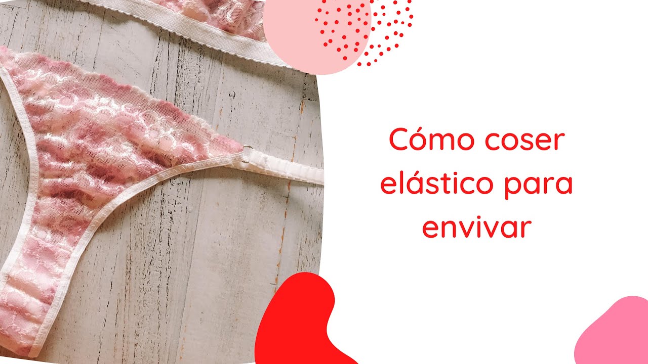 Cómo coser el elástico partido o quebrado para lenceria - YouTube