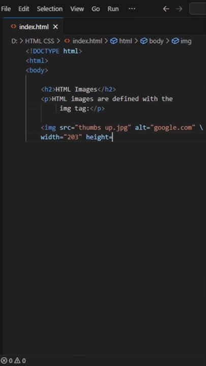Why You Should Use the HTML "img" Tag #coding #javascript #html5 #programming #shorts #html #css ...