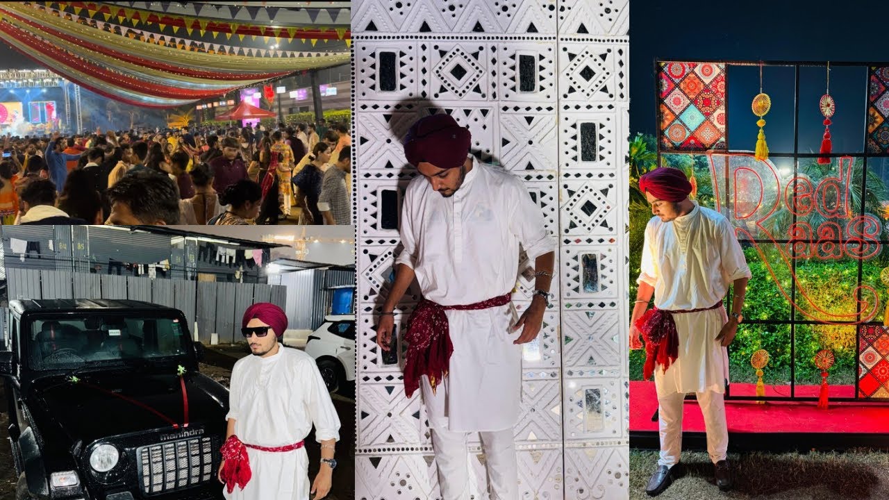 Garba program in gujarat !!! Nigh out !! Moj !! Red rass !! - YouTube