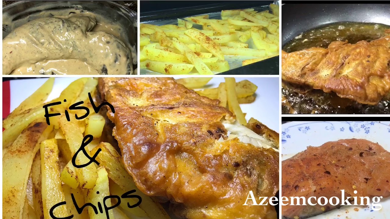Fish & chips Restaurant Style with 7up water Crispy & Simple - YouTube