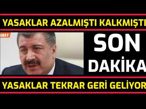 Yasaklar Kalkmıştı! HEPSİ GERİ GELİYOR! Kötü Haber! Son Dakika! Gündem Haberleri!