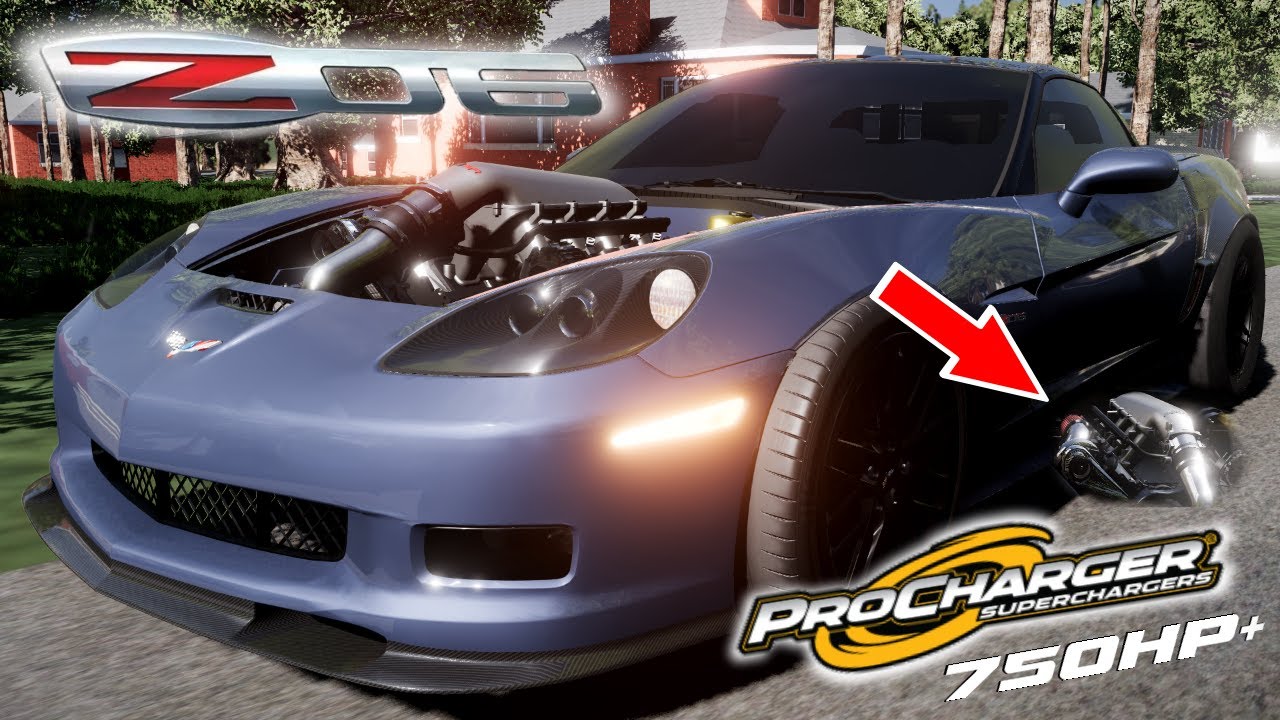 Ducking COPS in a PROCHARGED Z06! | BeamNG.Drive - YouTube