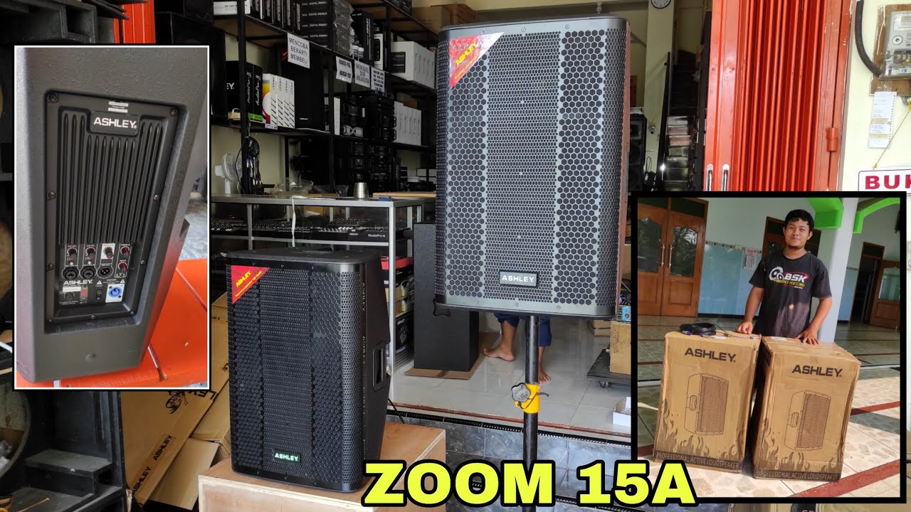 SPEAKER AKTIF ASHLEY ZOOM 15A | MANTUL..... - YouTube