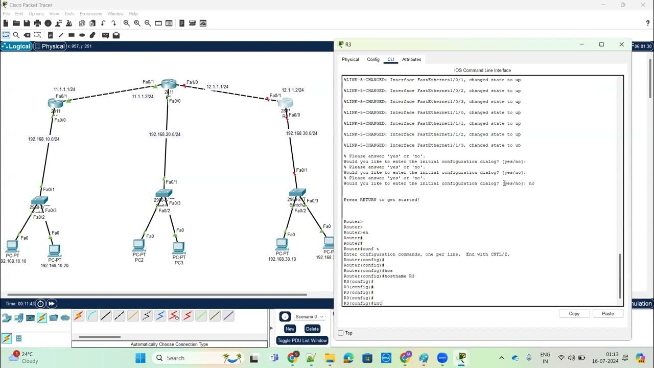 Session-11/2 OSPF Lab, How to configure OSPF, 2 ways to configure OSPF protocol explain step by ...