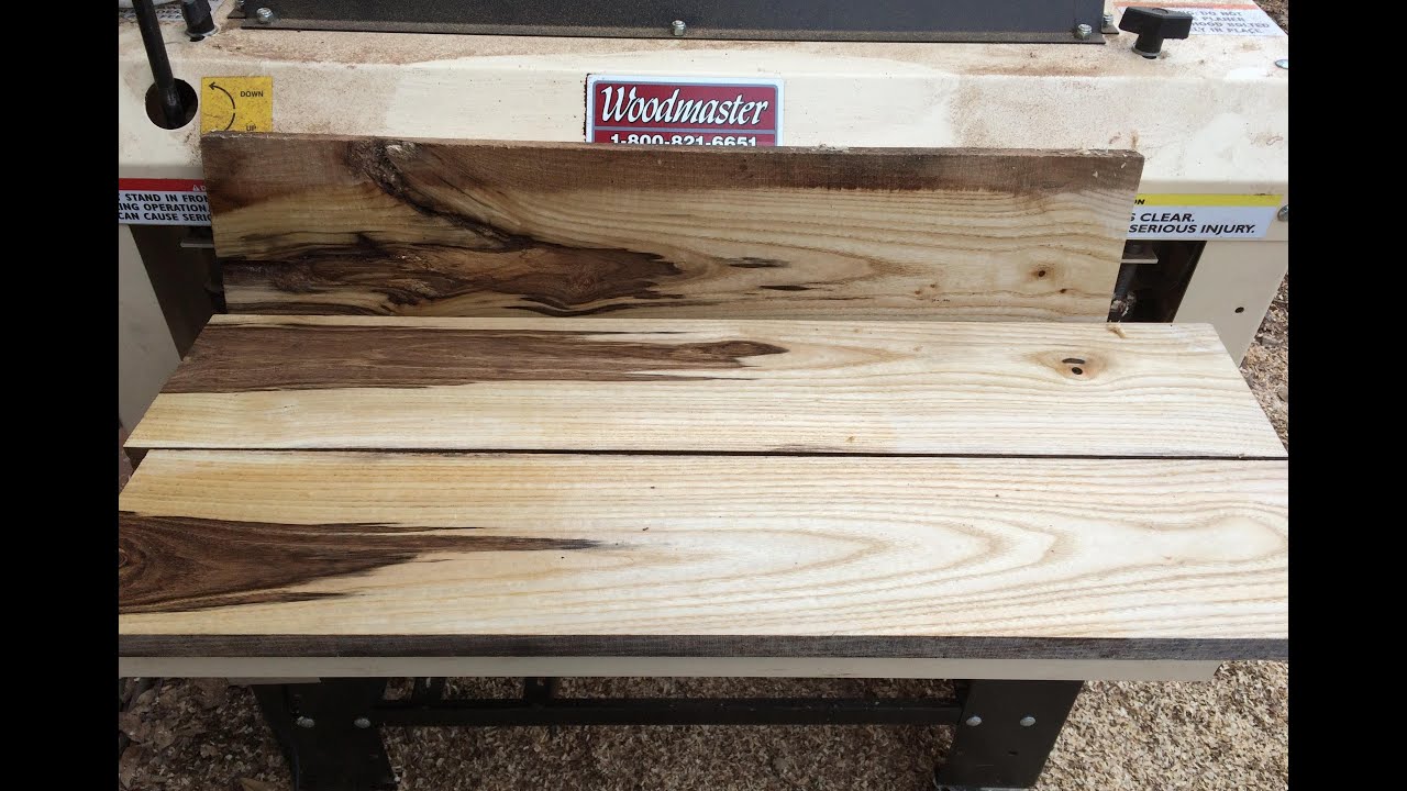 Woodmaster Planer 725 video: Sassafras lumber - YouTube