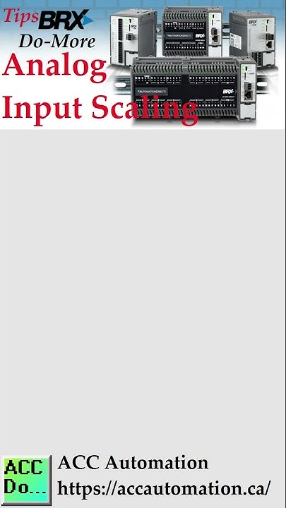 BRX Do-More PLC Analog Input Scaling - YouTube