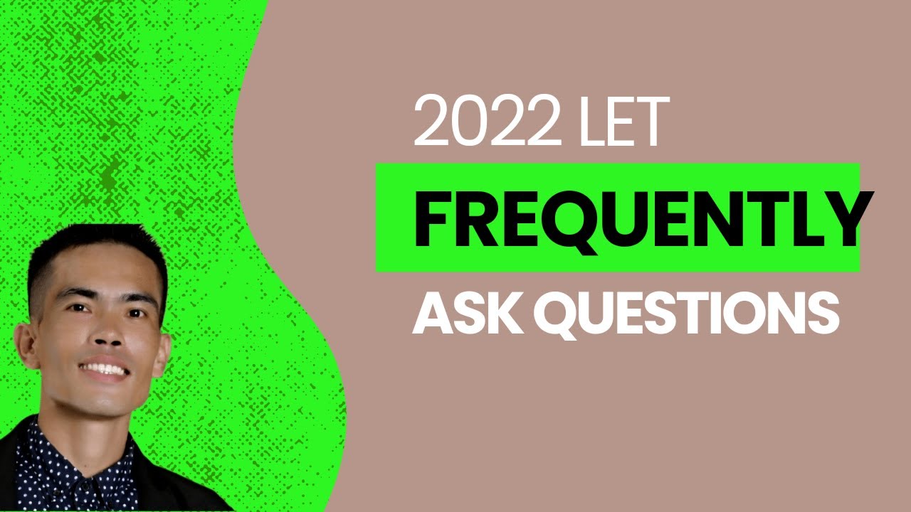 2022 LET PRACTICE EXAMINATION. Frequently ask questions in Prof. Ed ...