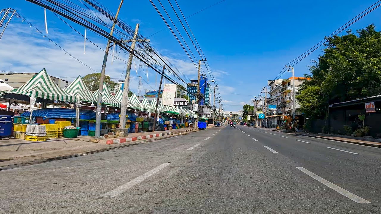 Central Pattaya Road To Central Marina | Pattaya, Thailand - YouTube