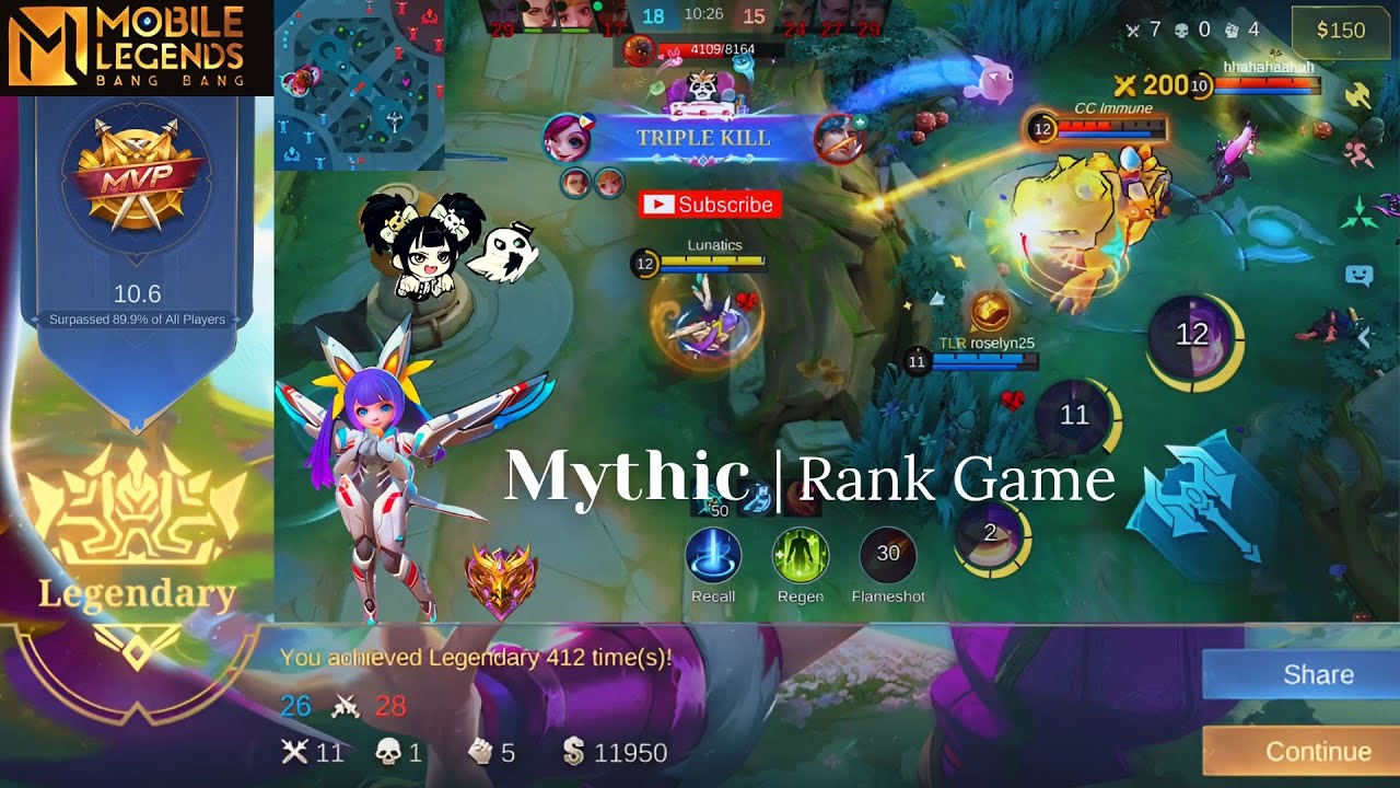 Part 33 | Mythic | Rank Game | MLBB Season 36 | Hero Nana - YouTube