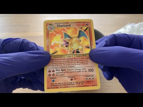 Clean dirt off Old/Vintage Pokémon Cards - YouTube