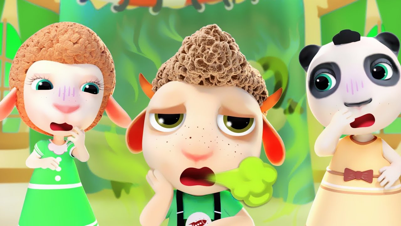 The Burp Monster: A Funny Story for Kids | Cartoon for Kids | Dolly and ...