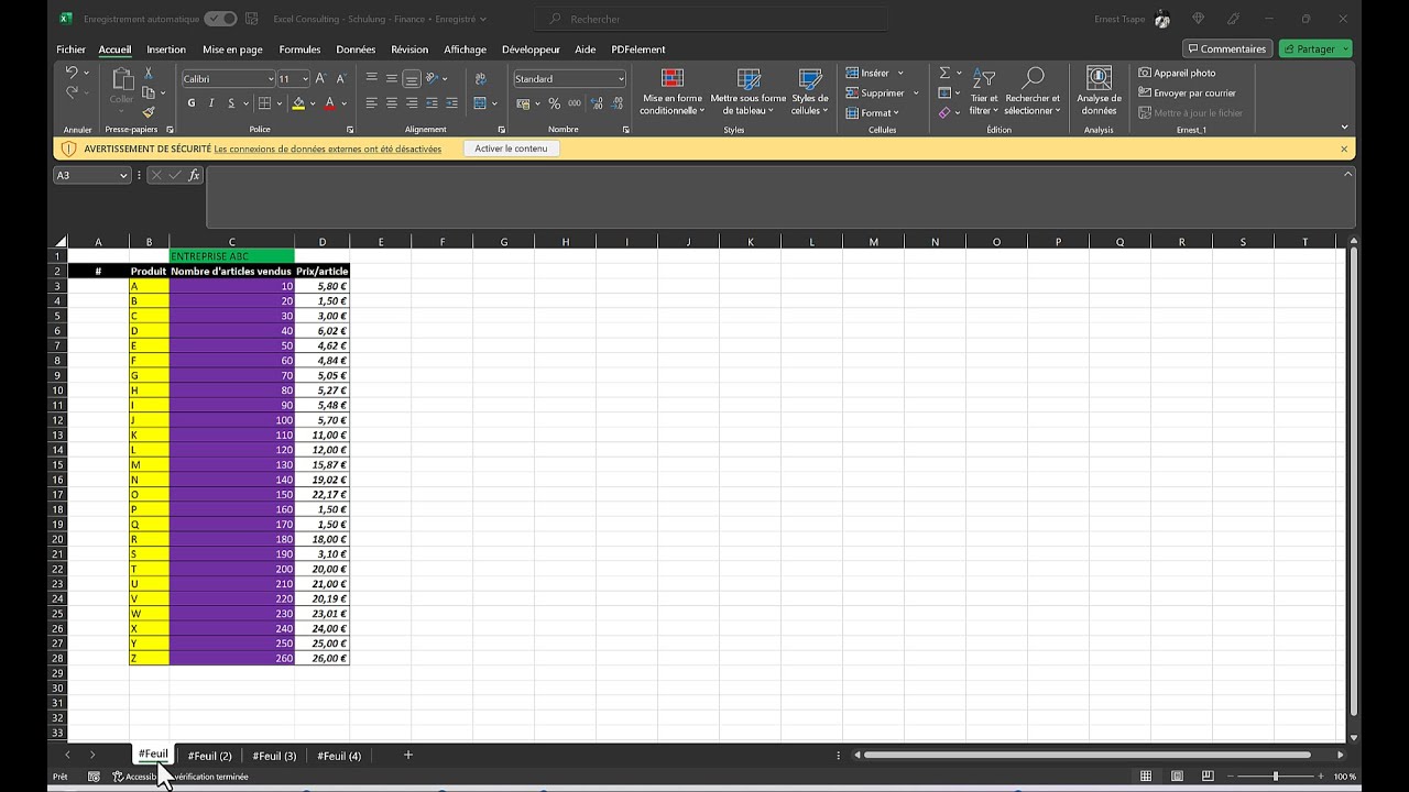 Numérotation de votre tableau Excel - Astuce - YouTube