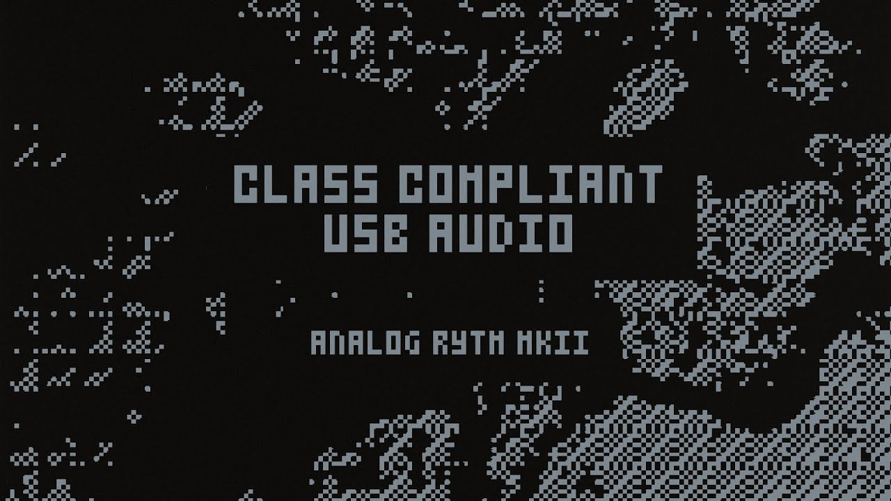 Analog Rytm OS Upgrade: Class Compliant USB Audio - YouTube
