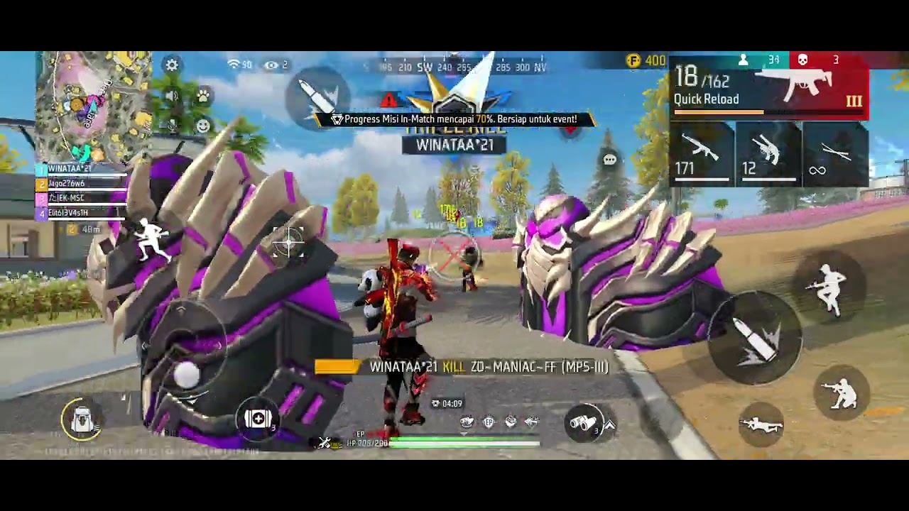 Kill Banyak Free Fire Max. Auto ke lobi musuh !!! Free Fire Indonesia # ...