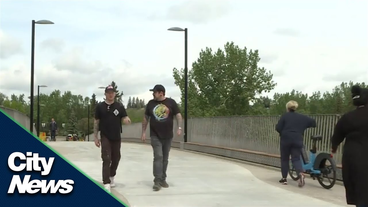 Calgary's Jaipur Bridge re-opens - YouTube