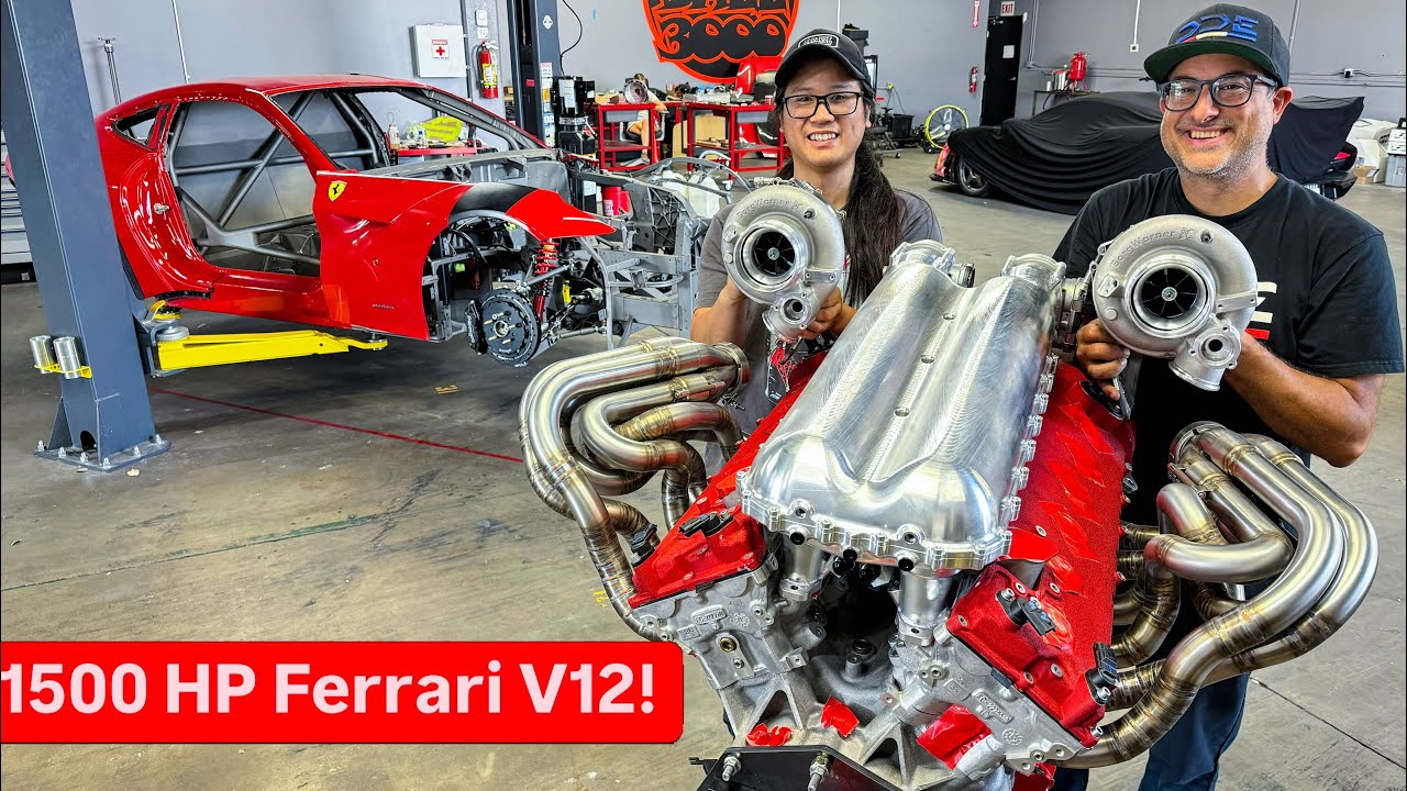 Ferrari F12 Engine Size