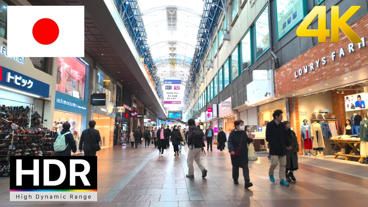 【4K HDR】🇯🇵Shopping Streets Walk in Kobe, Japan - YouTube