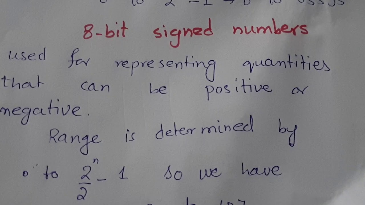 Introduction to signed and unsigned numbers in computer - YouTube