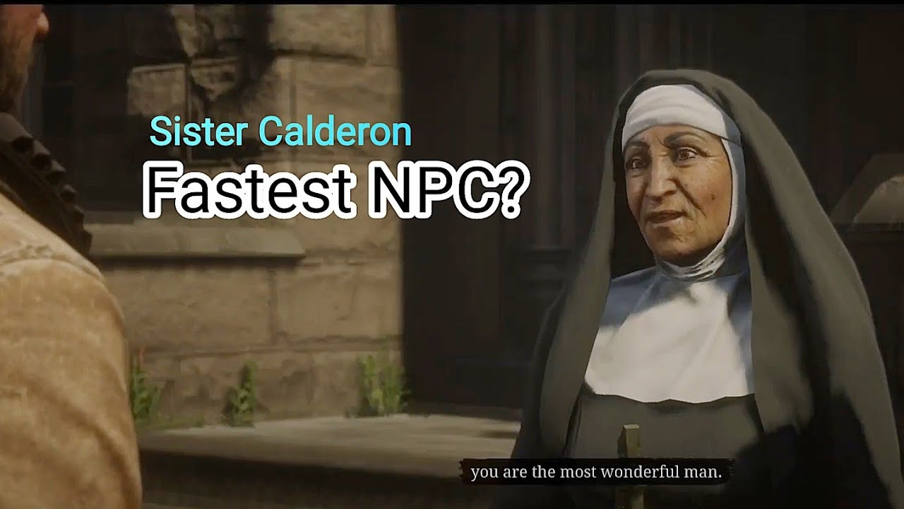 Sister Calderon is The Fastest NPC in Red Dead Redemption 2 - YouTube