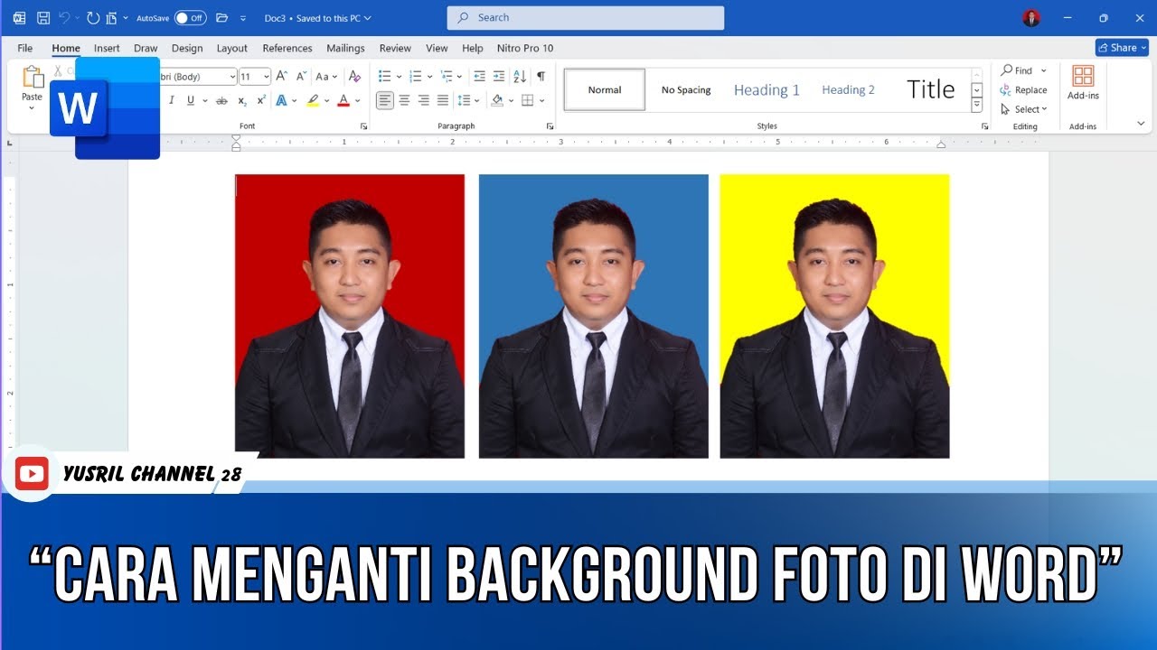 Mudah Banget! Cara Ubah Background Foto di Microsoft Word dalam ...
