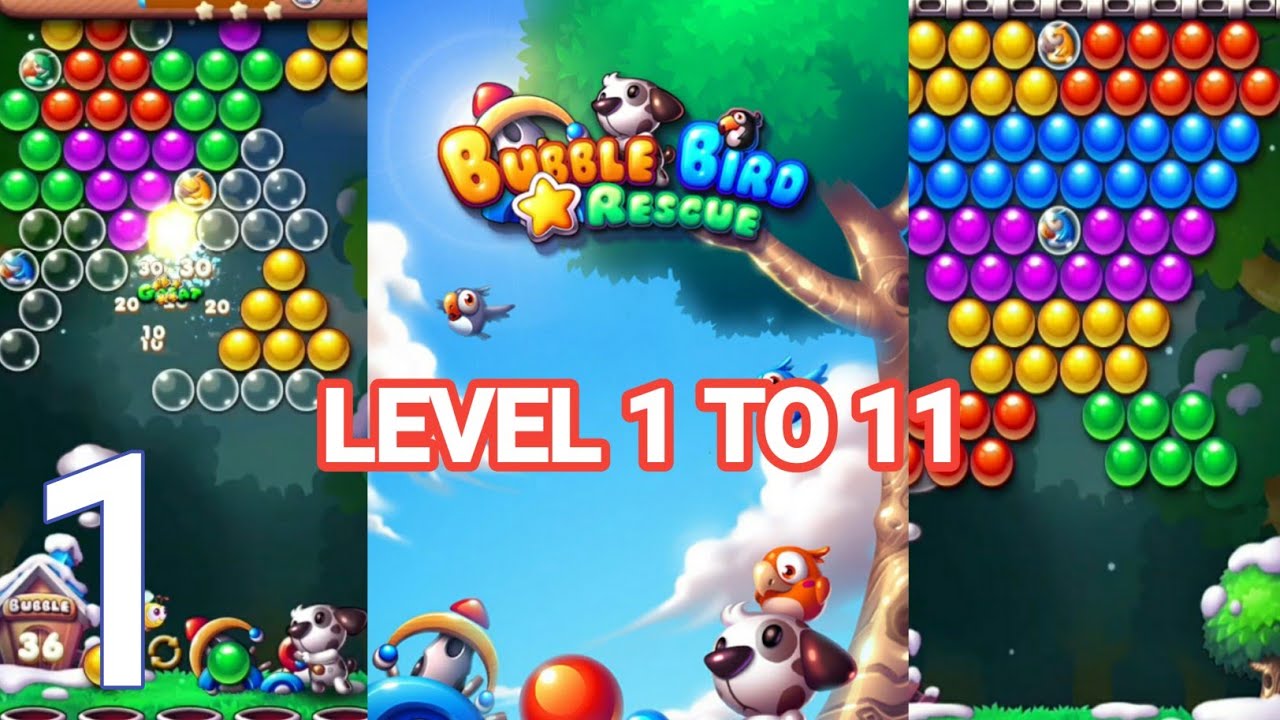 Bubble Bird Rescue Game | Bubble Bird Rescue Gameplay | Level 1 To 11 ...
