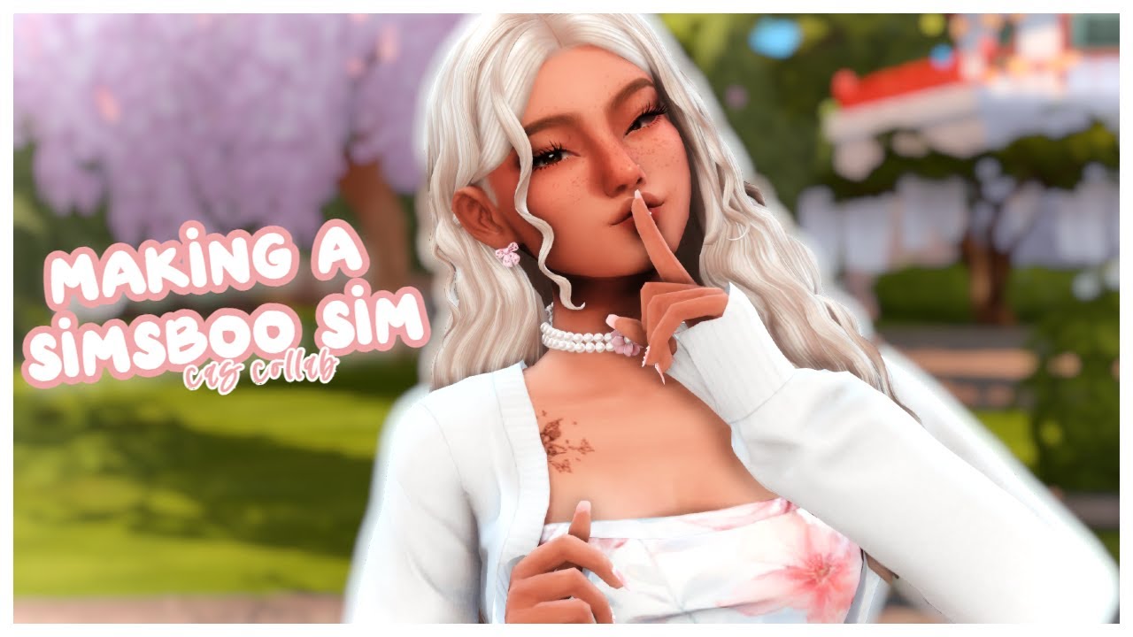 Making a Simsboo Sim!🍊🤍 || Sims 4 CAS Collab - YouTube