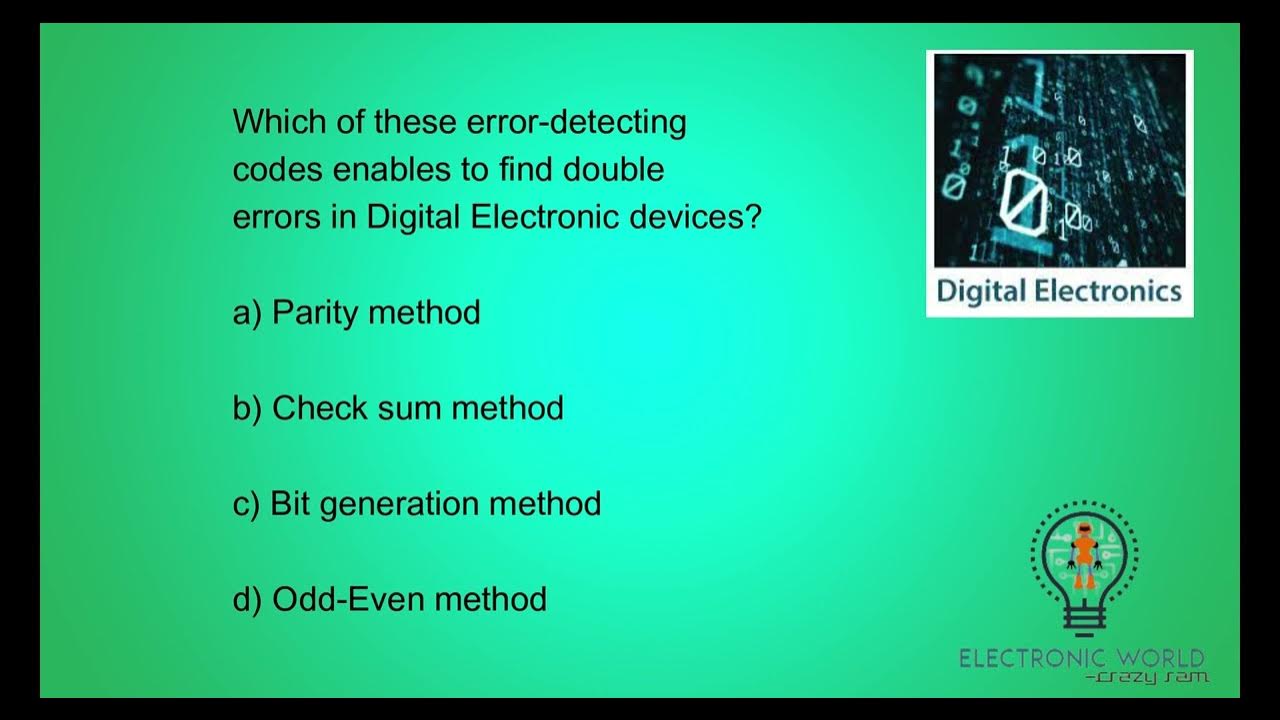 Which of these error-detecting codes enables to find double errors in ...