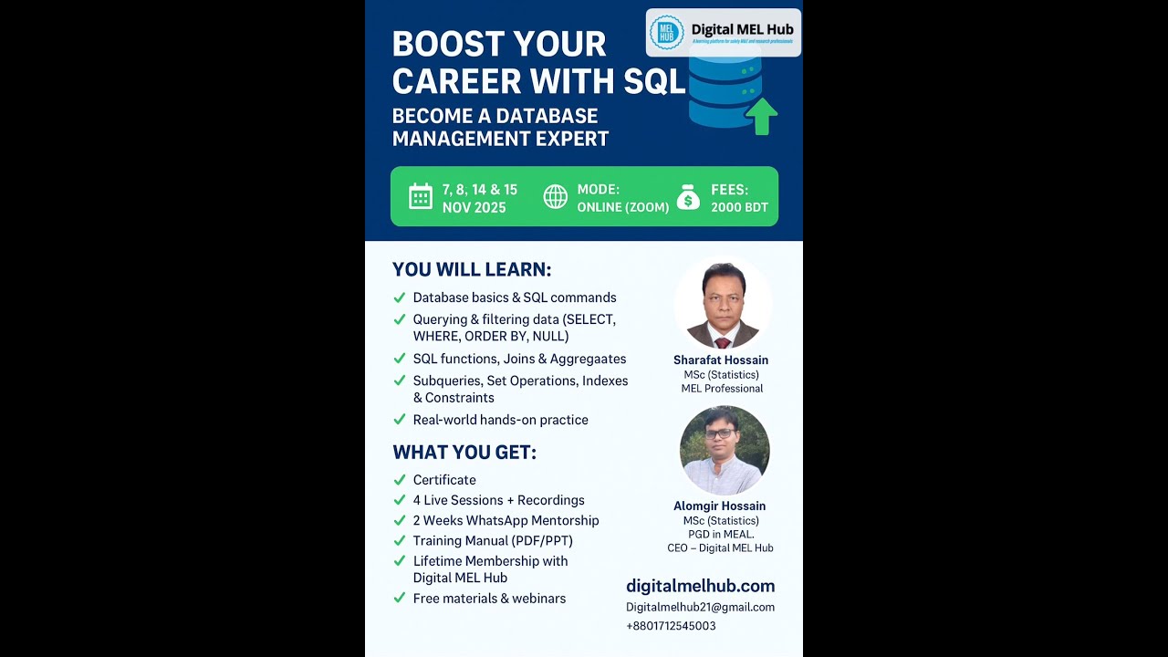 SQL Database Management Video Content-V2 | Digital MEL Hub - YouTube