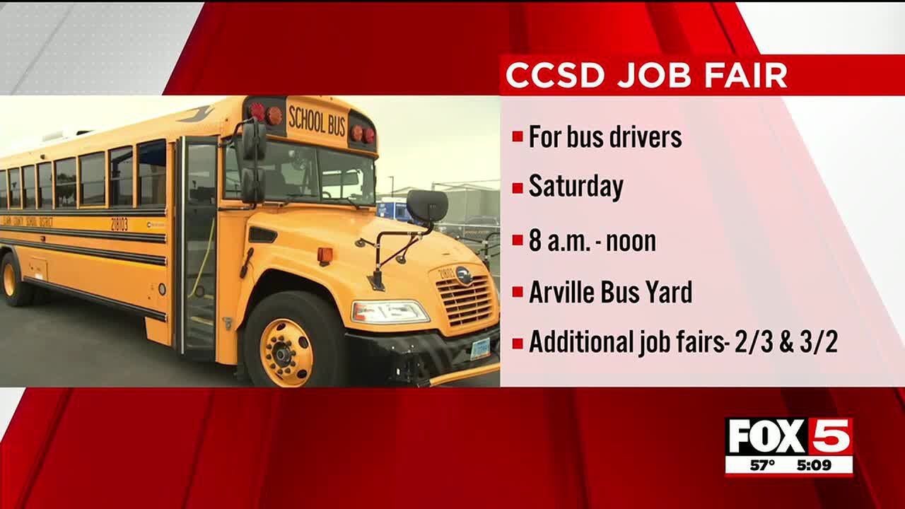 Clark County School District looking to hire more bus drivers - YouTube