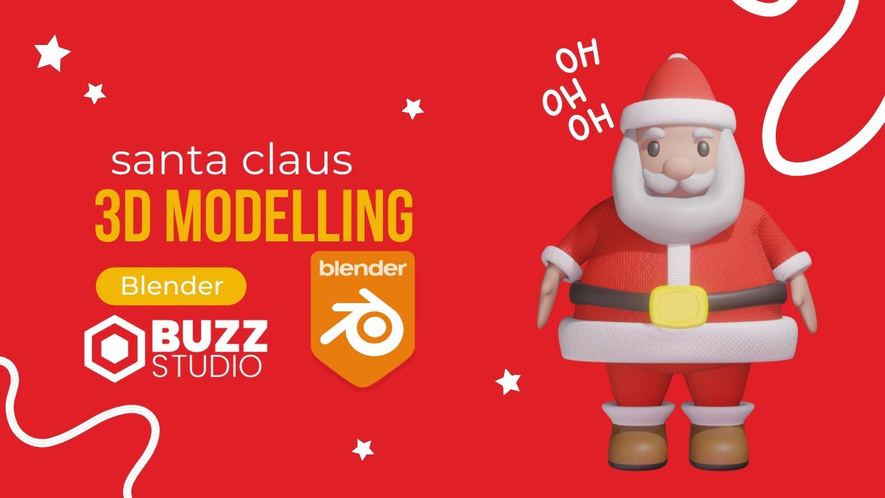 Santa Claus | Modelling in Blender 3D | Merry Christmas - YouTube