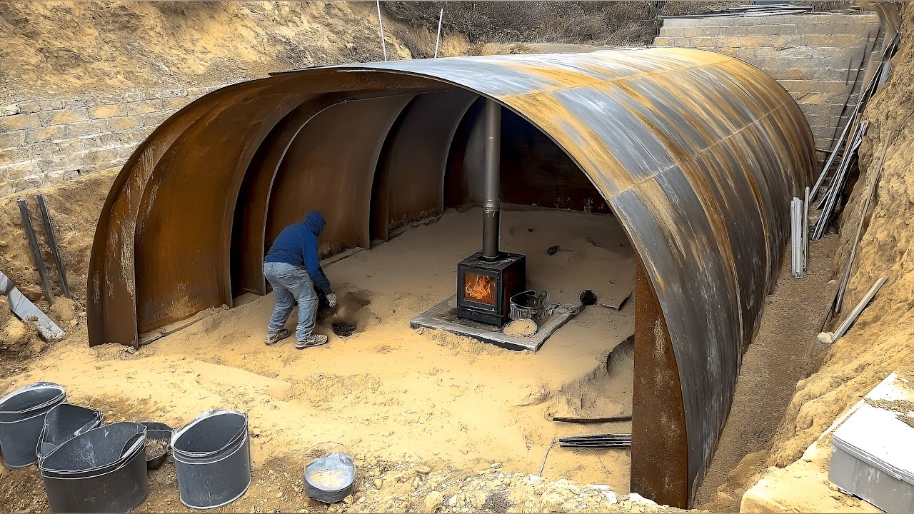 How This $5000 Backyard Underground Bunker Was Built From Scratch ...