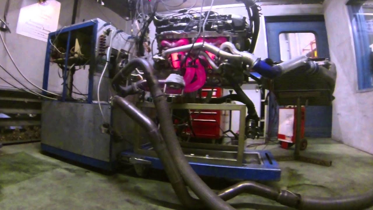 BMW N54B30 stock engine on dyno with KMS MD35 ecu - YouTube
