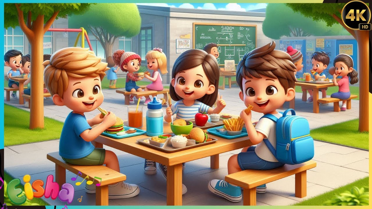 Lunchtime Joy! 🍎🥕 | Sing Along to the School Lunch Song - YouTube