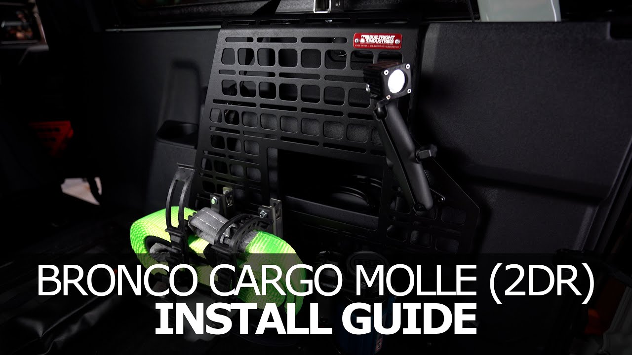 Bronco (2 Door) Cargo MOLLE Install Guide - YouTube