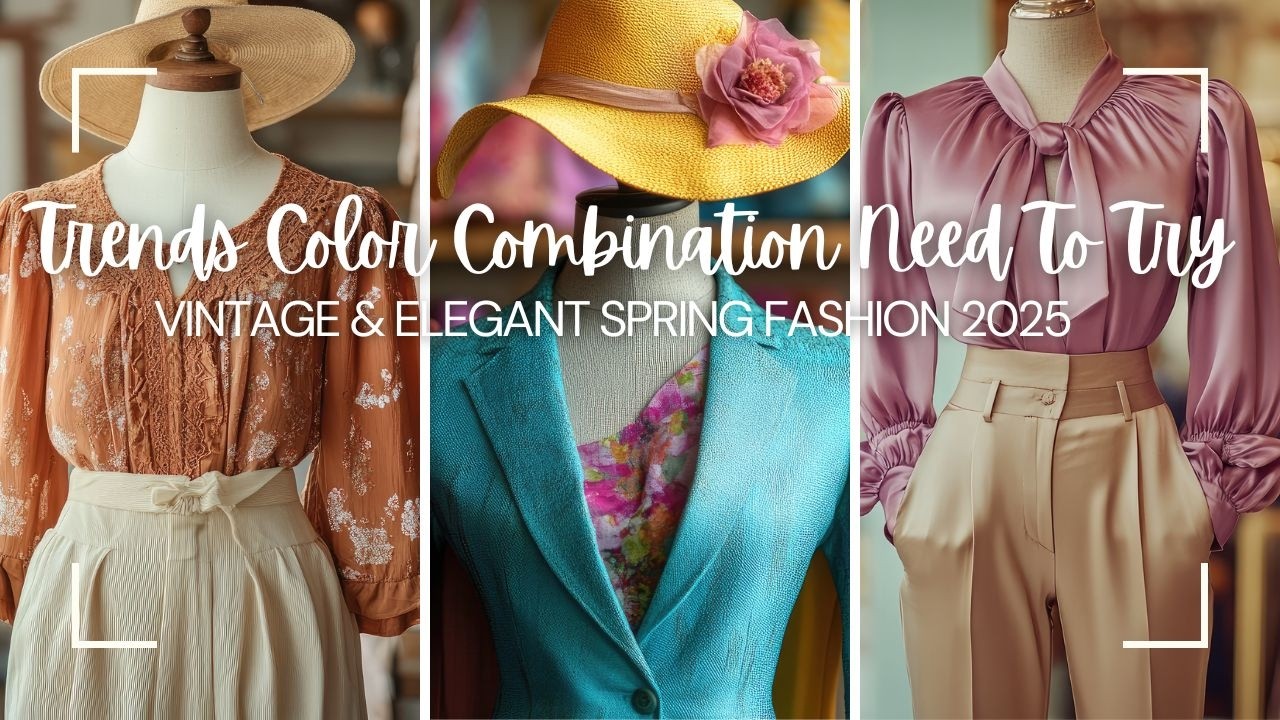 Trends Color Combination Need To Try : Vintage & Elegant Spring Fashion ...