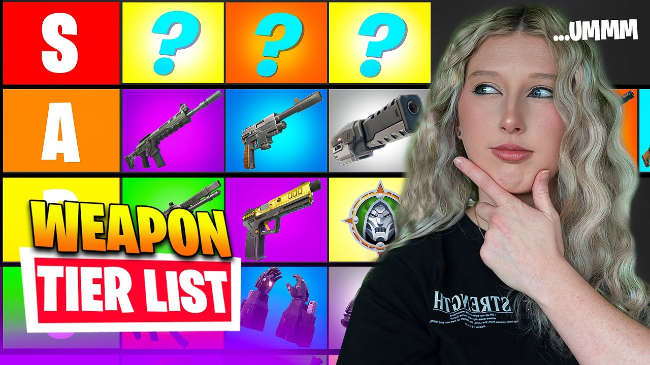 I Ranked *EVERY* Fortnite Weapon for This Season! (Tier List) - YouTube