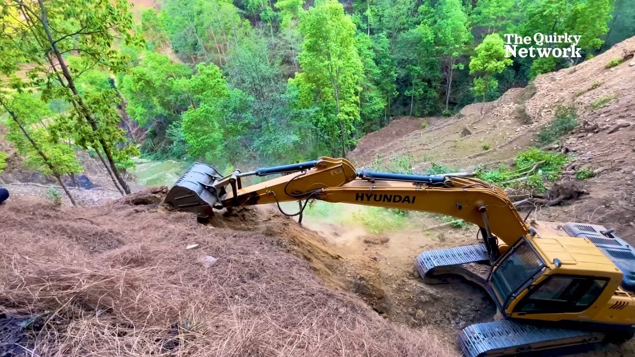 Hyundai Excavator Operator's Tireless Pursuit of Target Goals - YouTube