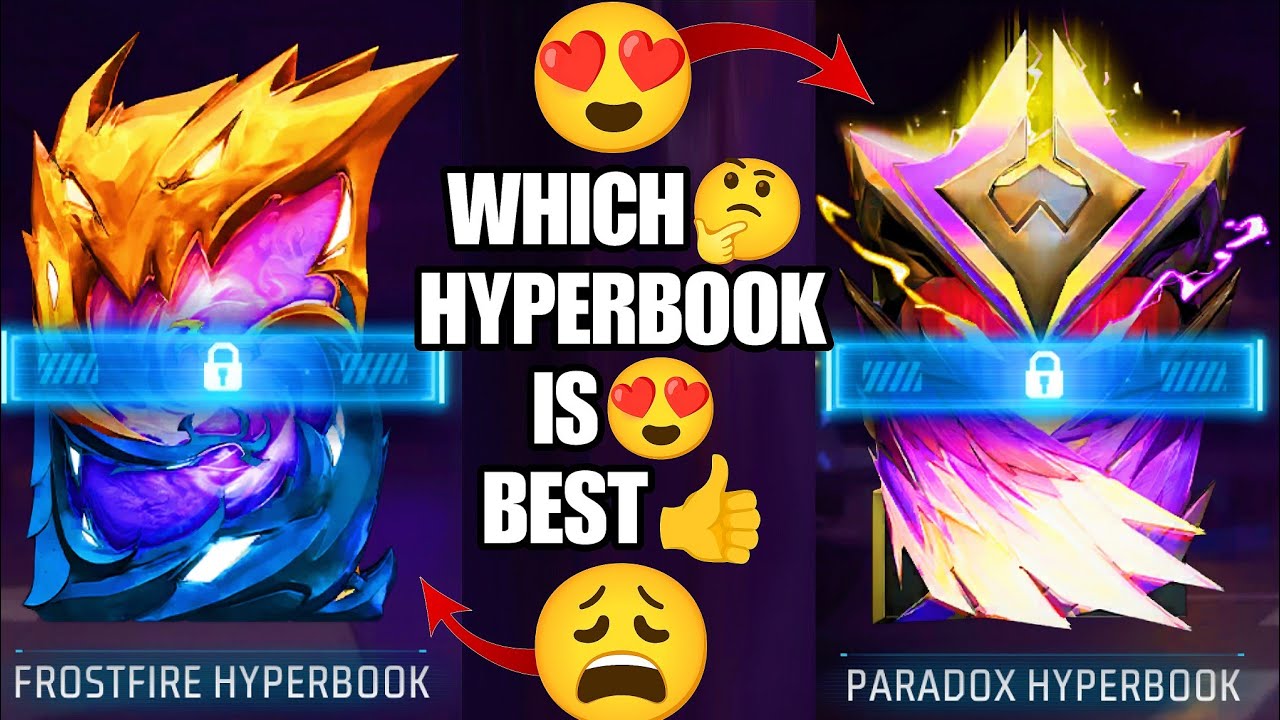 PARADOX😍VS FROSTFIRE🤑 WHICH HYPERBOOK IS BEST|BEST HYPERBOOK IN ...