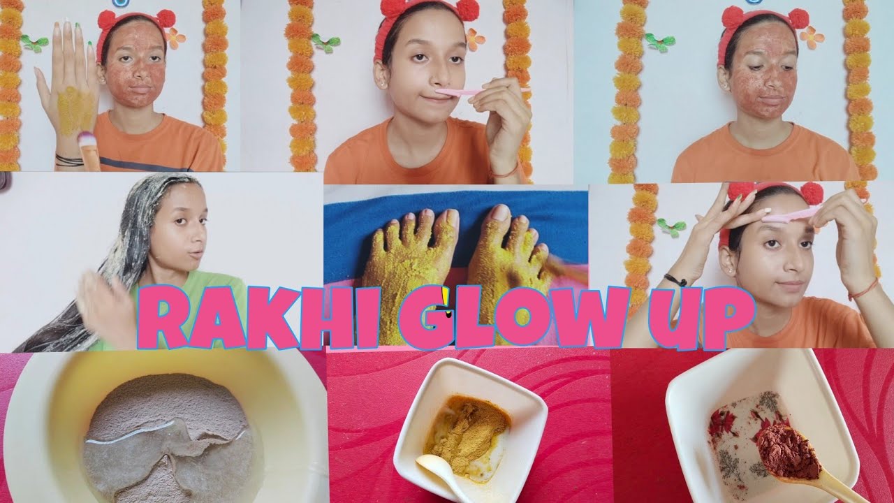 rakshabandhan glow up 🍃||rakhi glow up|| # diy # festival glow up ...