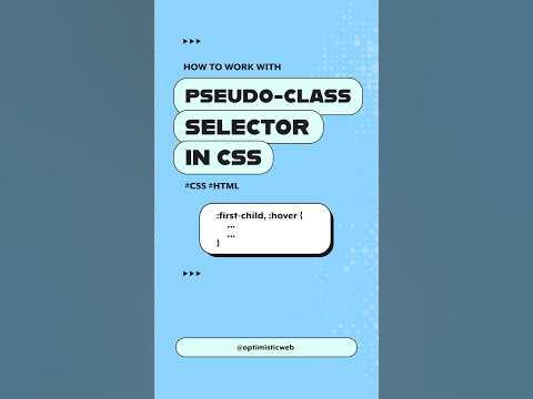 Unlock CSS Powers with Pseudo-Class Selectors #css - YouTube
