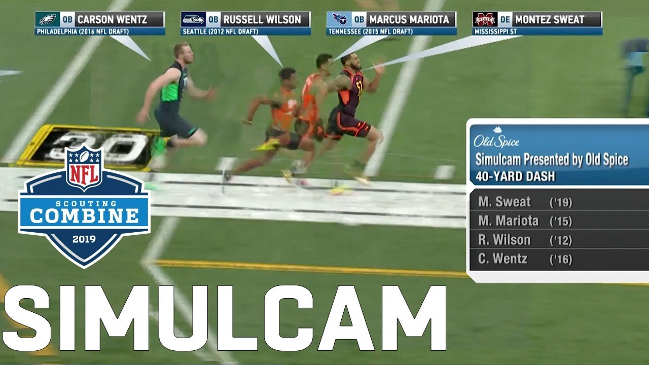 40-Yard Dash Simulcam: Sweat vs. AB, OBJ, & Zeke | Nick vs. Joey Bosa ...